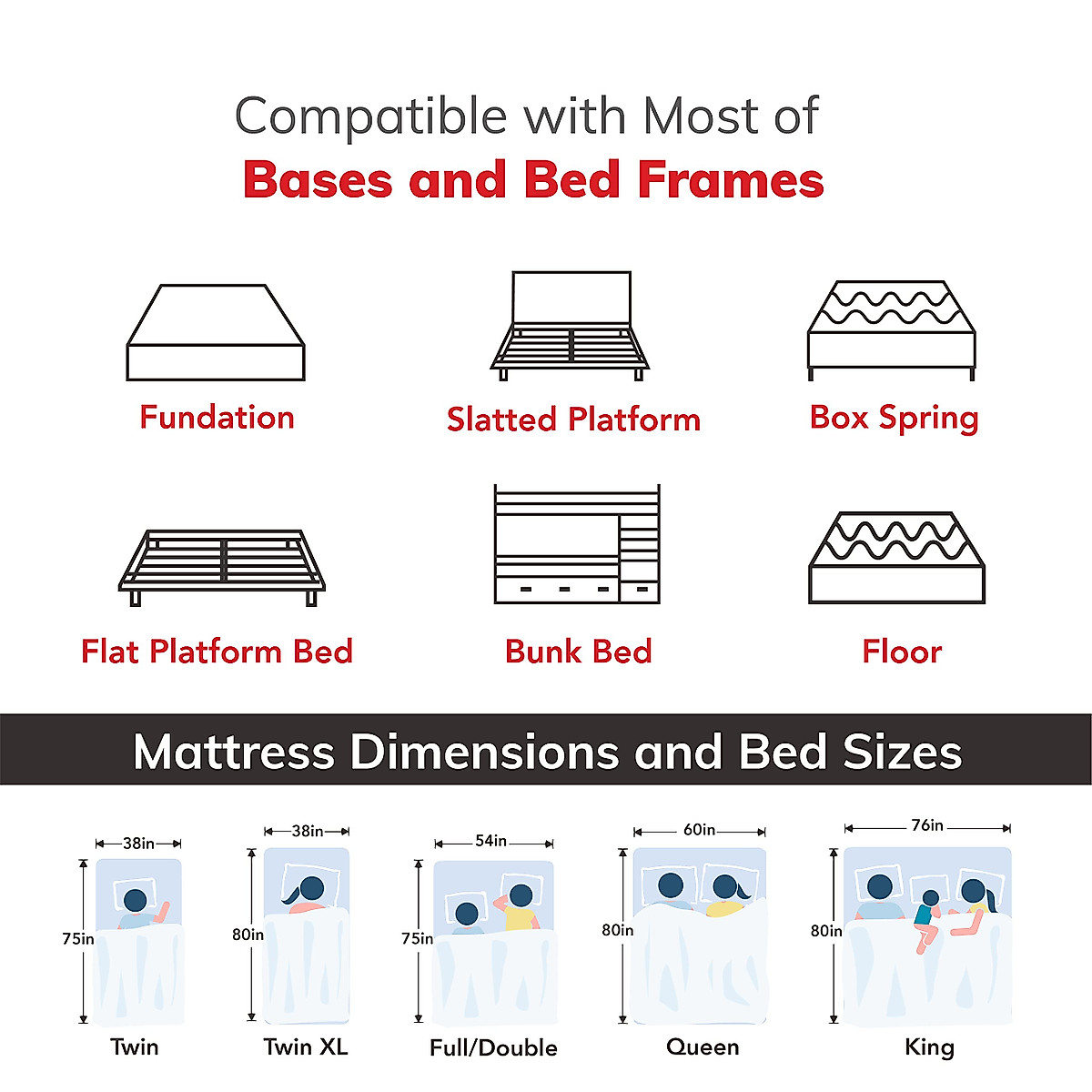 EGOHOME 14 inch Twin Size Mattress, Cooling Gel Memory Foam Mattres Bed in a Box, CertiPUR-US Certified, Therapeutic Mattress for Back Pain, Made in USA, 60x80x14 Black