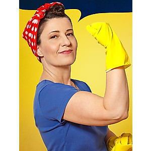 SATINIOR 1950s Chiffon Scarf Chiffon Scarf Square Handkerchief Neck Scarf Satin Ribbon Scarf Hair Tie for Women