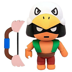 P.M.I. Brawl Stars Action Figure | One of Four 6.7-Inch-Tall Collectibles | Brawl Stars Toys, Gift for Video Gamer | Bo with Arrows Figure | Ofically Licensed Toy Figure - Articulated