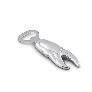 Arthur Court Aluminum New England Crab Claw Bottle Opener Forged Stainless Steel Head Coastal Collection 5.5 inch Long