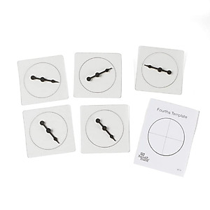 hand2mind Transparent Spinner, Probability Spinner Wheel, Dry Erase Clear Spinners, Plastic Spinners for Classroom, Arrow Game Spinner, Math Classroom Supplies, Math Manipulatives (Set of 5)