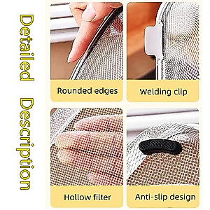 QIMMYGS Kitchen Triangle Corner Sink Strainer for Kitchen Sink, Stainless Steel Food Catcher Strainer for Kitchen Waste, Vegetable, Fruits