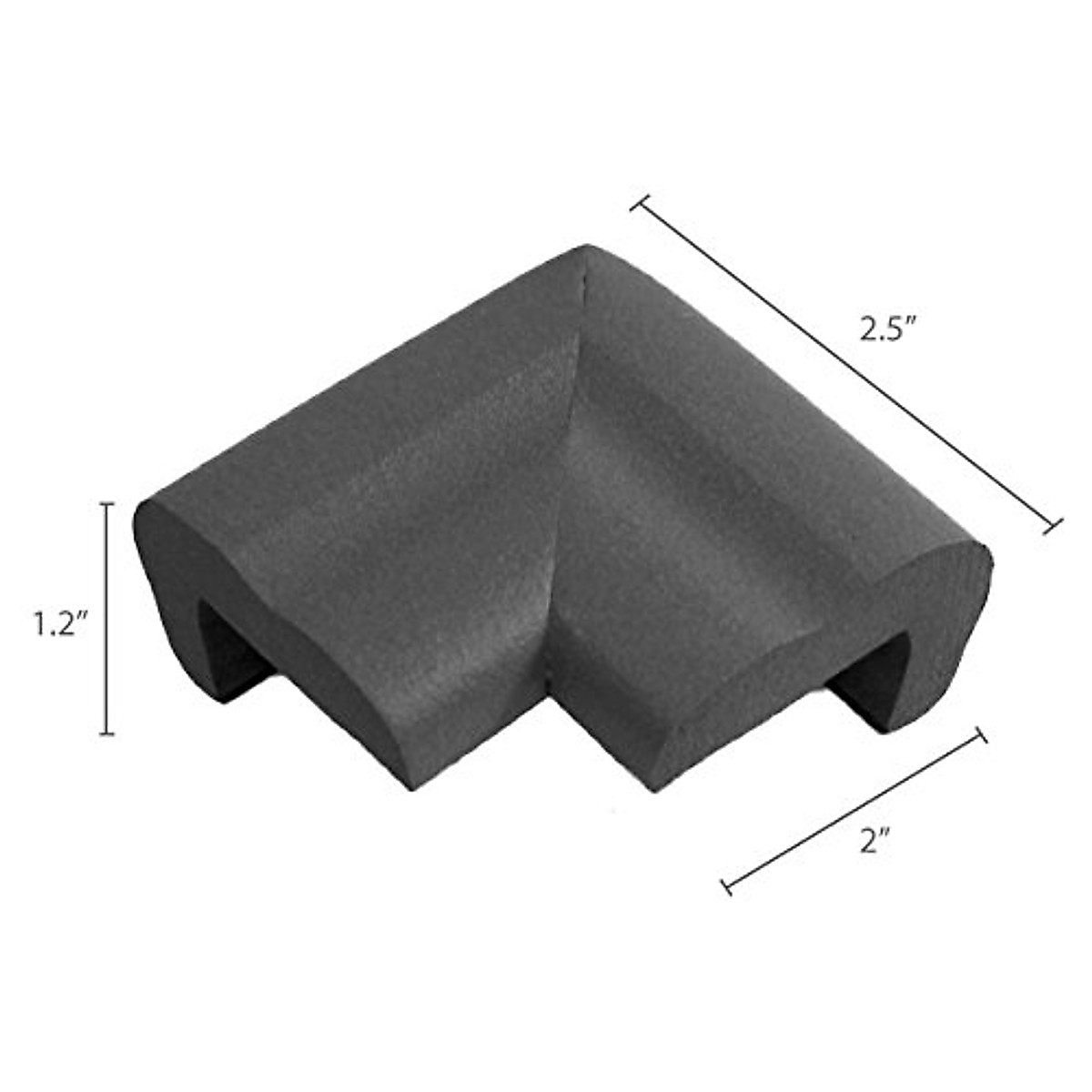 KidKusion Jumbo Corner Cushion, Black