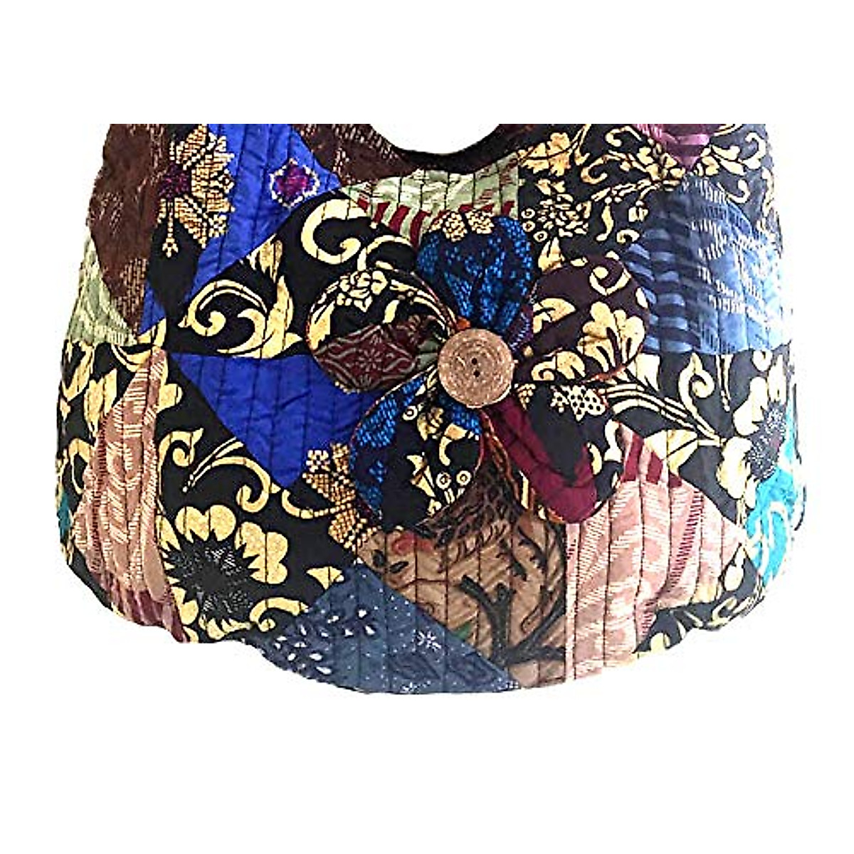 OMA® Multi Color Boho Bohemian Hippy Shoulder Sling Purse Hand Bag With Brocade FEDERAL (TM) BRAND