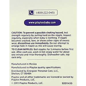 Playtex Nipple Variety Kit, Medium Flow, 4-Count