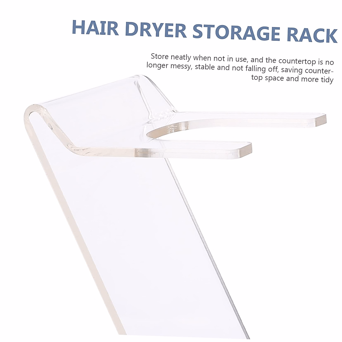 DRESSOOS Practical Hair Dryer Rack Wall Mount Hair Dryer Display Holder for Bathroom Space Saving Blow Dryer Storage Organizer Compatible with Hair Dryers for Home and Salon Use