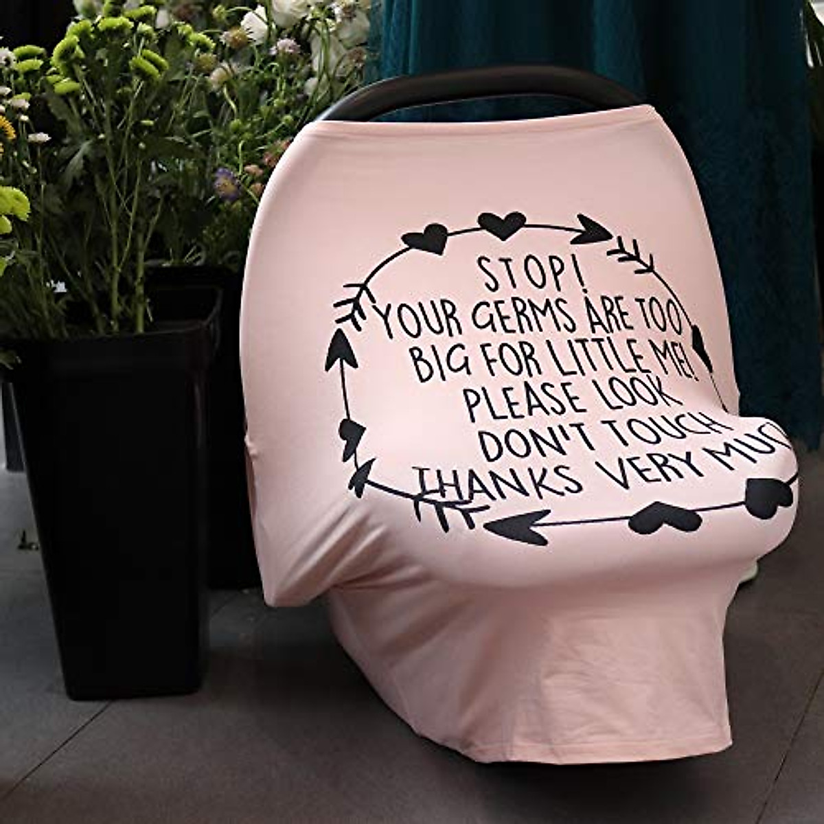 Nursing Cover Breastfeeding Scarf - Baby Car Seat Covers,Infant Stroller Cover,Baby Car Seat Canopy,Stretchy Breastfeeding Cover