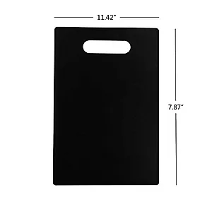 Neadas 6 Packs Plastic Cutting Board Mats for Kitchen, Chopping Board Set, Black