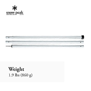 Snow Peak Tarp Aluminum Pole, 210cm