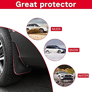 Mud Flaps Fit for Toyota Tacoma 2016-2022 2023 Automotive Accessories, Heavy Duty Front and Rear Mudguards Fender Flares No Need to Drill Holes Black 4PCS Set (Doesn't Fit SR SR5)