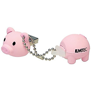 EMTEC Animal Series 4 GB USB 2.0 Flash Drive, Pig