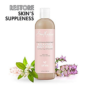 SheaMoisture Relaxing Body Wash All Skin Types Cruelty Free Skin Care Made with Fair Trade Shea Butter, Pink Himalayan Salt, Sage, 13 Ounce