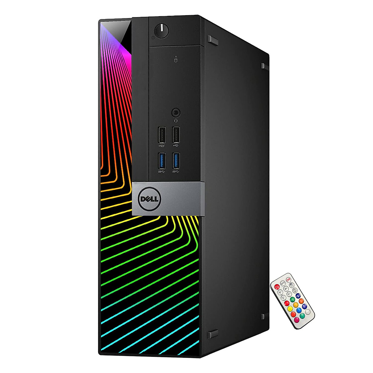 Dell RGB Gaming PC with 27 Inch Gaming Monitor OptiPlex Desktop Computer Intel i7-6700 Quad Core Processor 3.40 GHz NVIDIA GeForce GT 1030 2GB 16GB RAM 512GB SSD Win 10 Pro WiFi HDMI (Renewed)