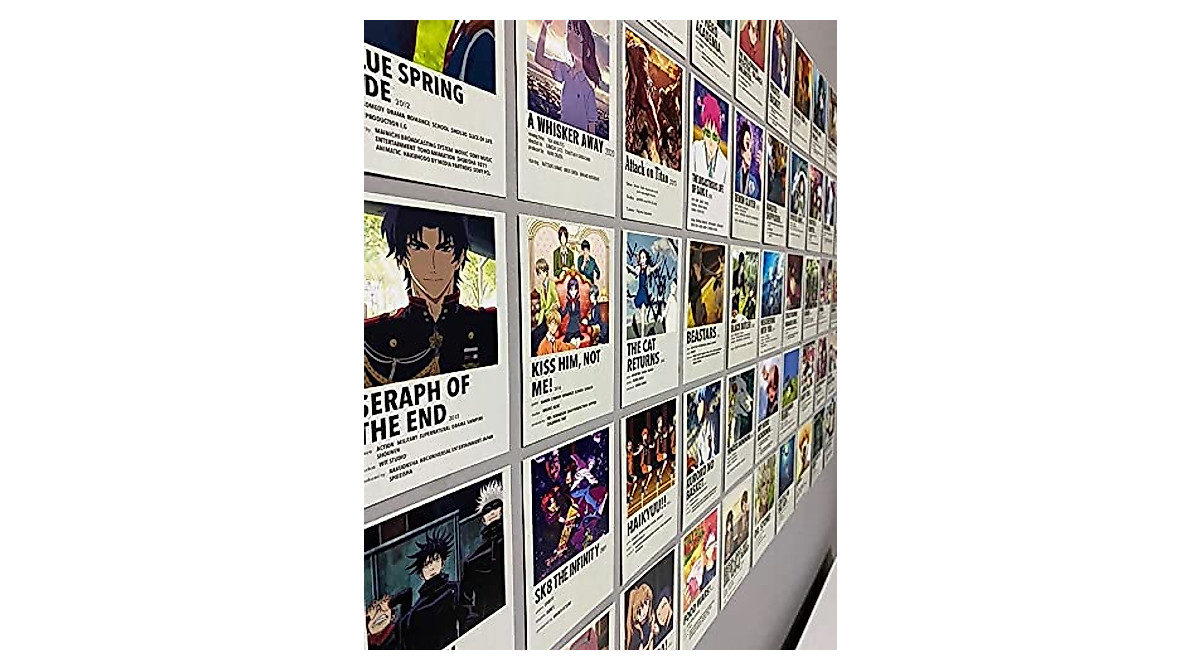 Transform Your Room: 60pc Anime Decor & Aesthetic Posters