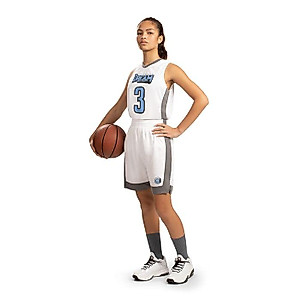 Augusta Sportswear Women's Standard Ladies Match-Up Basketball Jersey, Purple/White, 2XL