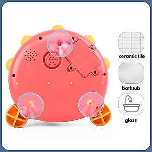 chengjiaing Bubble Bath Maker for The Bathtub，Puffer Bubble Machine with Music，Baby Bathroom Blowing Bubbles Toys,The Great Gifts for Toddlers Over 3 Years Old Girl Boy