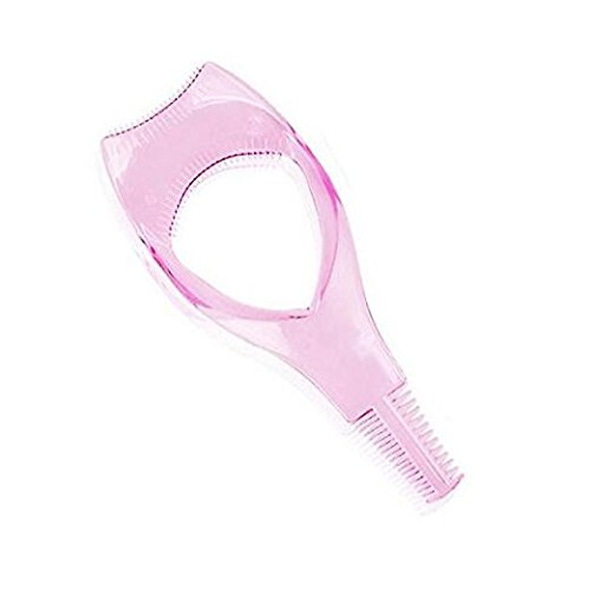 2PCS 3 in 1 Mascara Tool Plastic Makeup Eyelash Shield Applicator Guide with Eyelash Assist Comb Brush Guard Eyelashes Brush for Women Girls (Color Random)