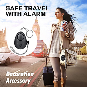 Personal Alarm, Safe Sound Security Personal Alarm for Women,Kids, Elderly, Emergency Safe Personal Alarm Black
