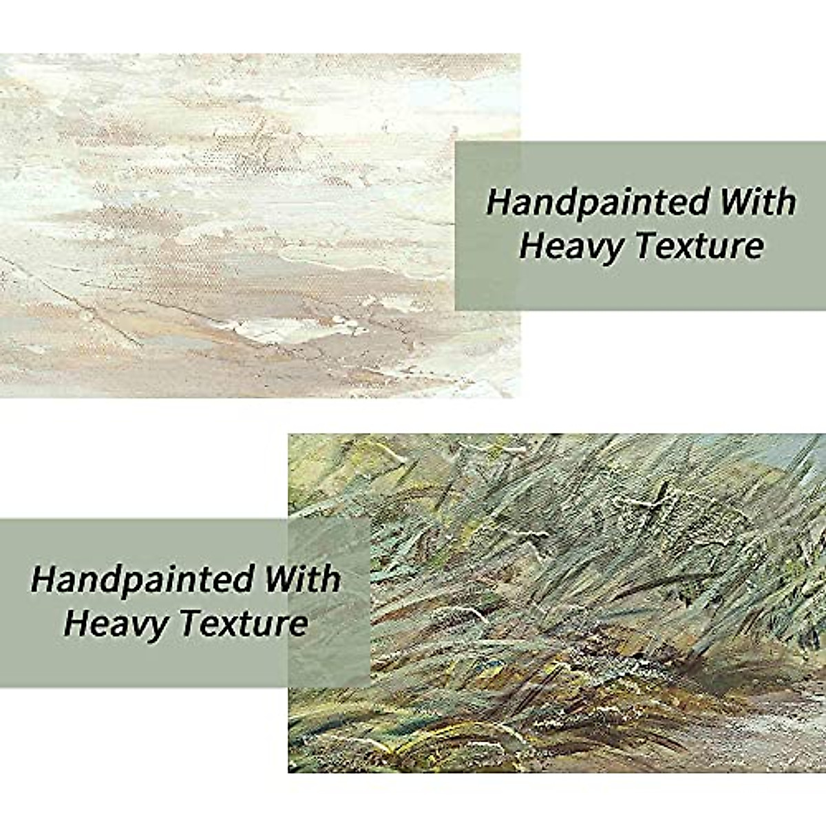 Coastal Picture Beach Wall Art: Abstract Seascape Path Painting Large Sea Scene Artwork Elegant Blue Ocean Nature Prints Seaside Photo for Bedroom Bathroom Office Living Room