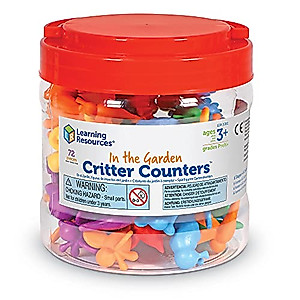 Learning Resources in The Garden Critter Counters - 72 Pieces, Ages 3+ Toddler Learning Toys, Math Games for Kids, Math Manipulatives
