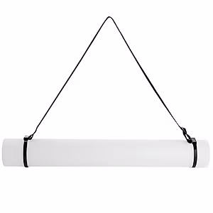 Expandable Poster Tube with Strap for Posters, Documents, Artwork, Blueprint Storage, Carrying Case for Architects, Teachers, Students, Artists (White, 24 to 40 Inches)