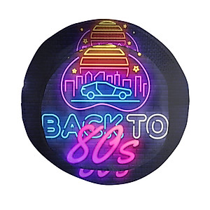 Back to The 80s Neon Retro 1980s Fashion Bucket Hat Fishing Hats Summer Travel Beach Sun Uv Protection Packable Fisherman Cap for Men Women Teens