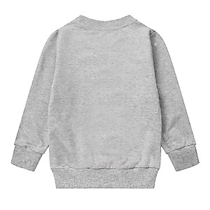 Akyzic Baby Boys Sweatshirts Excavator Long Sleeve Crew Pullover Digger Shirts Toddler Kids Winter Warm Christmas Sweater Tops 5t /120