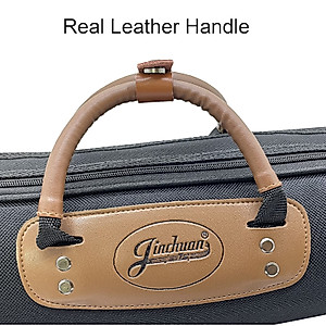 Xinlinke Professional Trumpet Gig Bag 1200D Water-resistant Oxford Cloth Soft Carrying Case 15mm Foam Cotton Padded with Adjustable Shoulder Strap