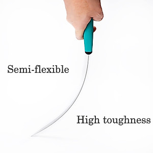 YOUSUNLONG Slicing Knife Ham Knife 10" (254mm) - Premium High-carbon molybdenum steel blade - Spanish Style Meat and Ham Slicer - Ergonomic & non-slip handle