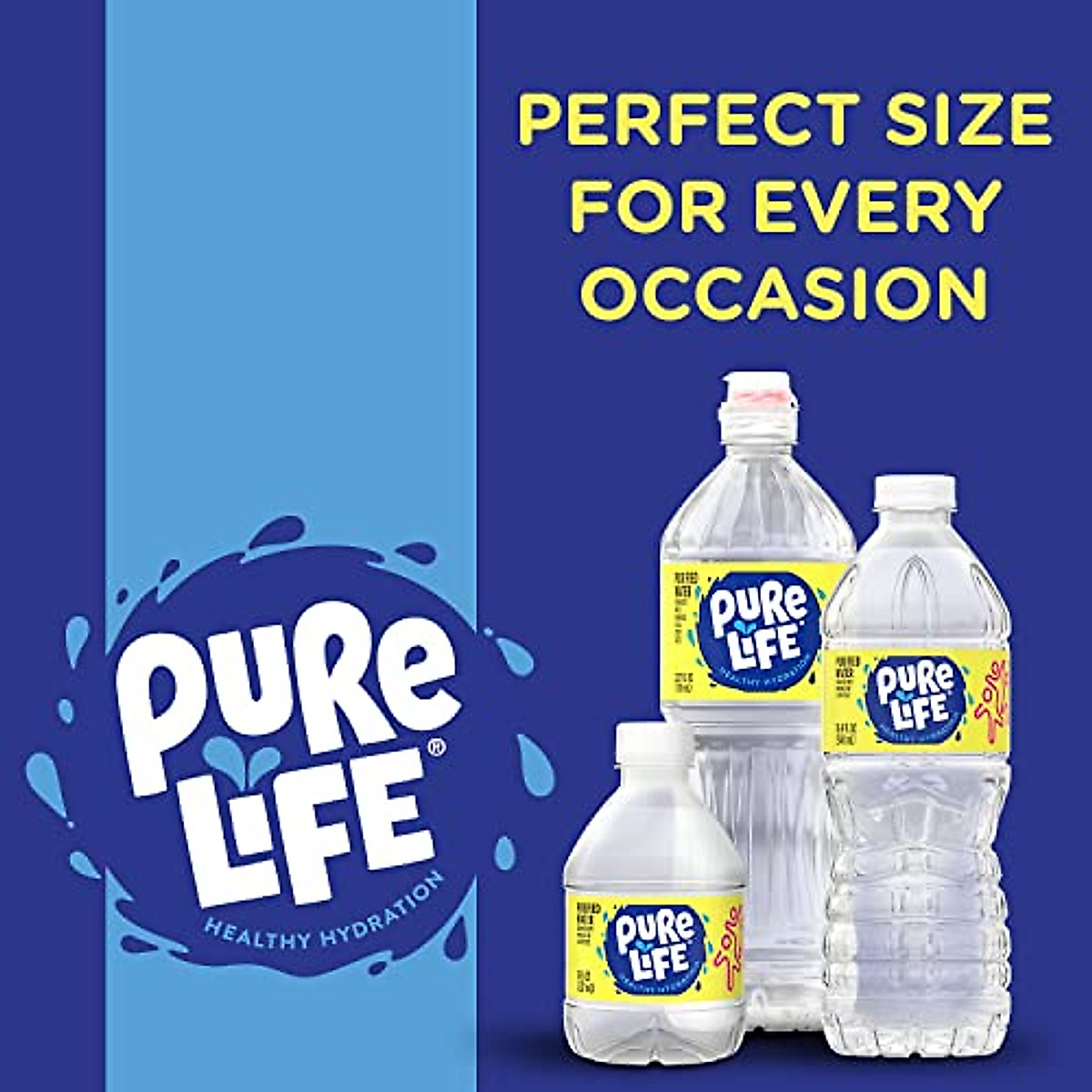Pure Life, Purified Water, Plastic Bottled Water, Pallet of 78 Cases, Clear, 16.9 Fl Oz (Pack of 78)