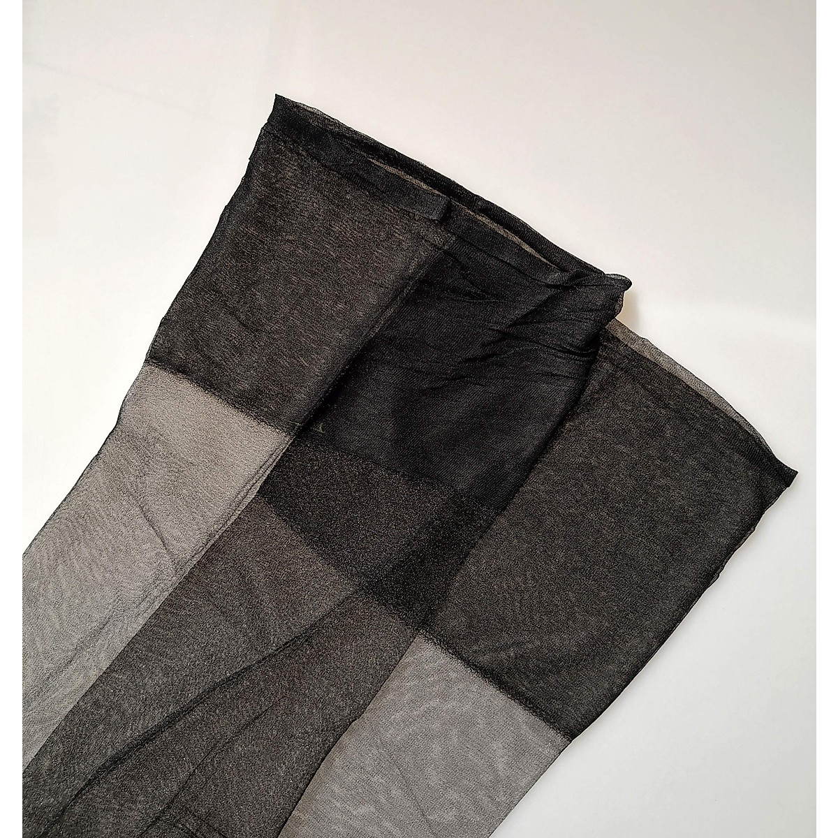 TVRtyle Women’s 10 Denier Vintage Thigh High See Through Non-stretch RHT Silk Stocking 928 (Large)