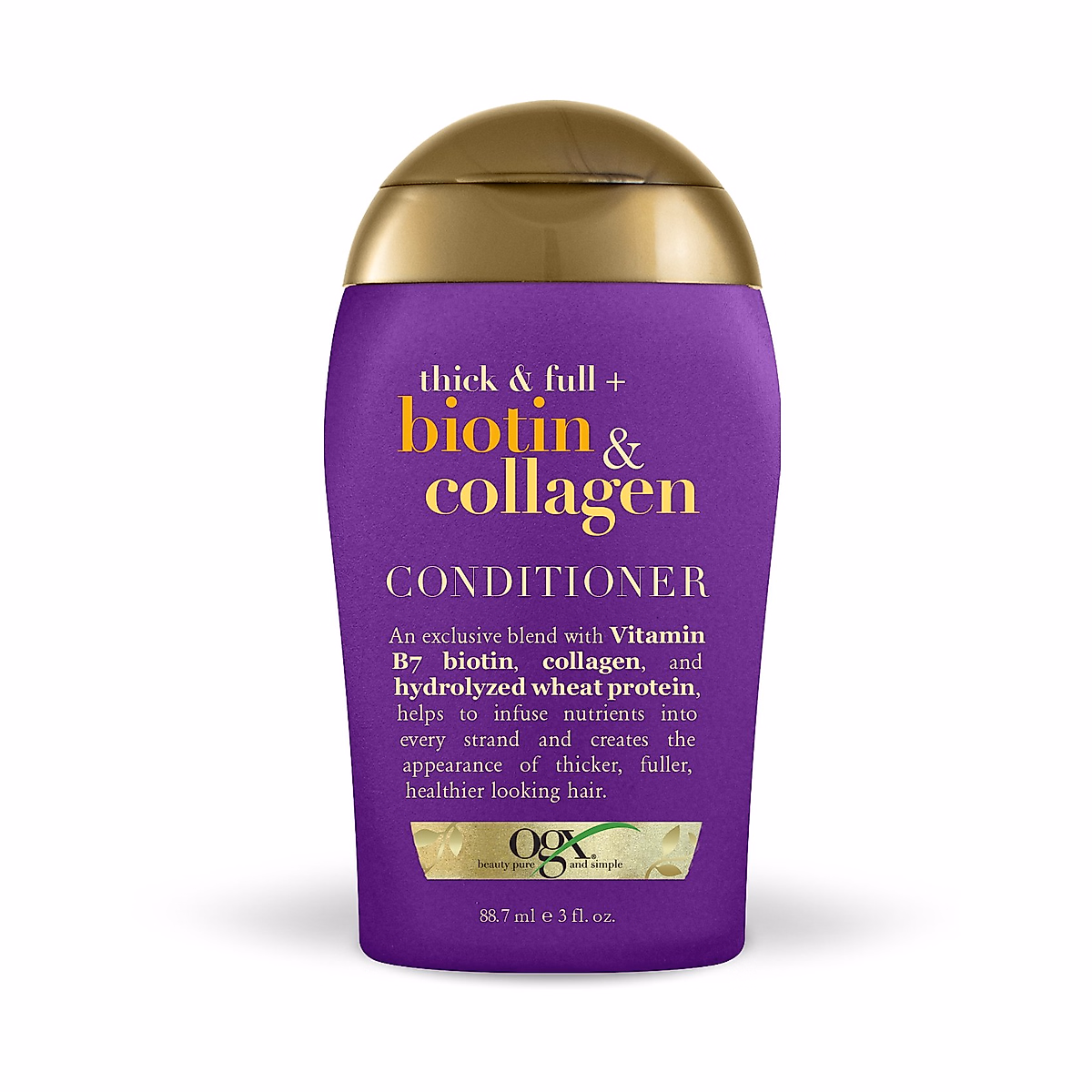 OGX Thick & Full + Biotin & Collagen Conditioner, 3 Ounce Trial Size