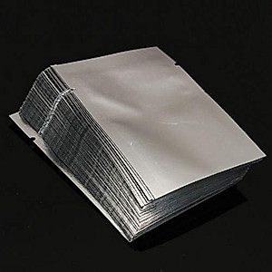 100pc Aluminum Foil Bags Front Clear Open Heat Seal Mylar Food Storage Pouches