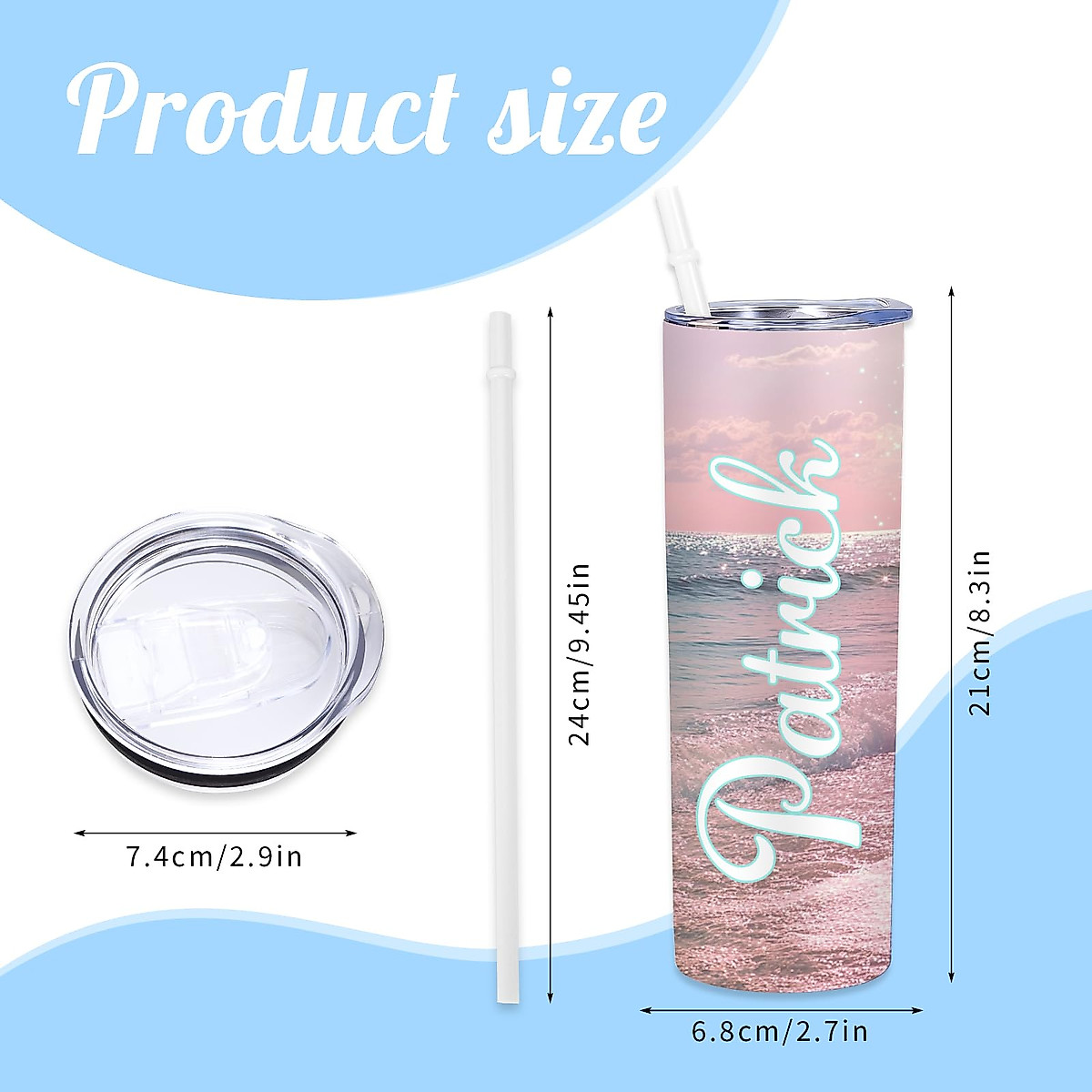 Personalized Girls Trip Gifts for Women - Custom Beach Vacation Tumbler with Lid and Straw, Girls Trip Weekend Cups with Name, 2025 Girl Trips Tumbler, Family Trip Gift, Bachelorette Trip Vacation Cup