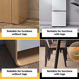 CNQLIS Furniture Mover Dolly with 4 Wheels,4 Wheels 360° Rotation,Carbon Steel Panel Heavy Duty Dolly, 1100 LBs Load Capacity for Moving Heavy Furniture Refrigerator Sofa Cabinet