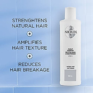 Nioxin System 1 Scalp Therapy Conditioner, Natural Hair with Light Thinning, 33.8 oz