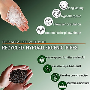 Japanese Neck Roll Pillow Firm for Relaxation - Original Bolster Cylinder Pillow Made with Japanese Igusa Rush, Infused with HIBA Essence - Hard Cervical Pillow for Neck Stretch and Meditation