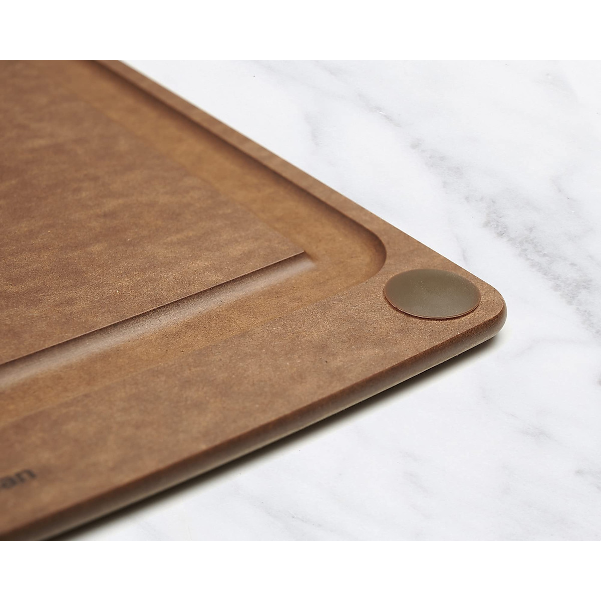 Epicurean All-In- One Cutting Board with Slip Feet and Juice Groove, 19.5-Inch × 14.5-Inch, Nutmeg/Brown