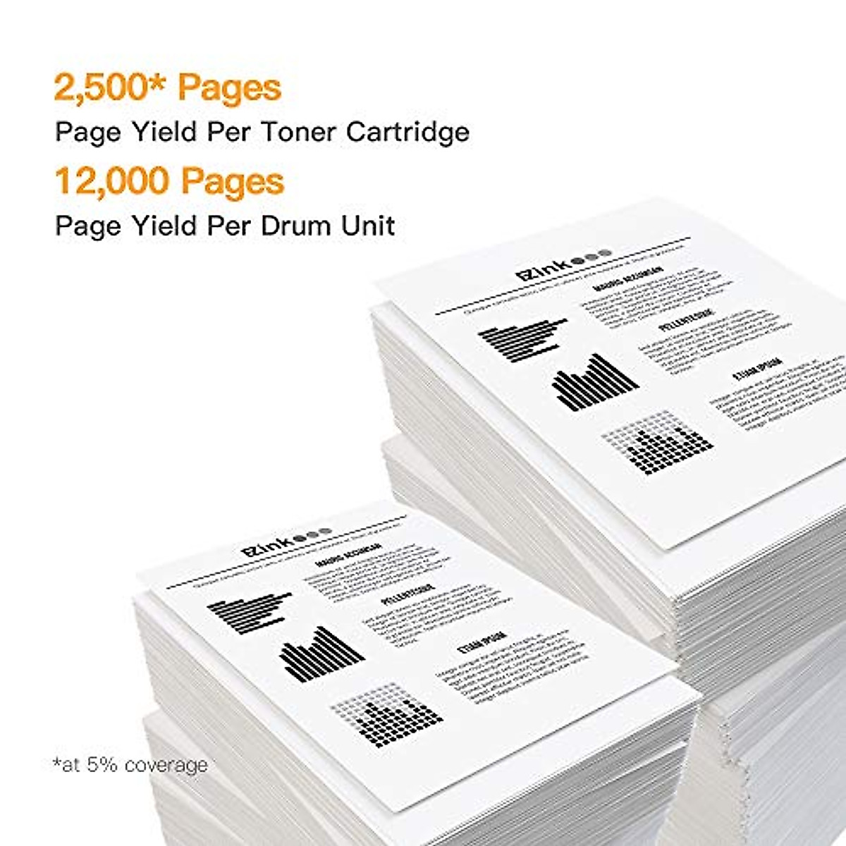 E-Z Ink (TM) Compatible Toner Cartridge Drum Unit Replacements for Brother TN-350 TN350 DR-350 DR350 to use with Intellifax 2820 Intellifax 2920 HL-2070N HL-2040 DCP-7020 (2Toners 1Drum Unit, 3 Pack)