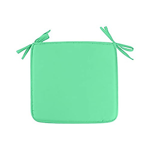 TUNKENCE Solid Chair Pad Chair Pad Covers Square Strap Garden Chair Pads Seat Cushion for Outdoor Bistros Stool Patio Dining Room for Office, Dining, Kitchen, Patio, Porch or Deck