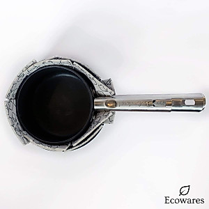 Kana Set of 6 Pot and Pan Protectors for Stacking | 16 inch Separators for Cookware | Stackable Pot Liners | Felt Pan Savers | Dividers (Set of 6, Black)