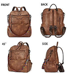 BOSTANTEN Womens Leather Wallets RFID Blocking Large Capacity＆Leather Backpack Purse