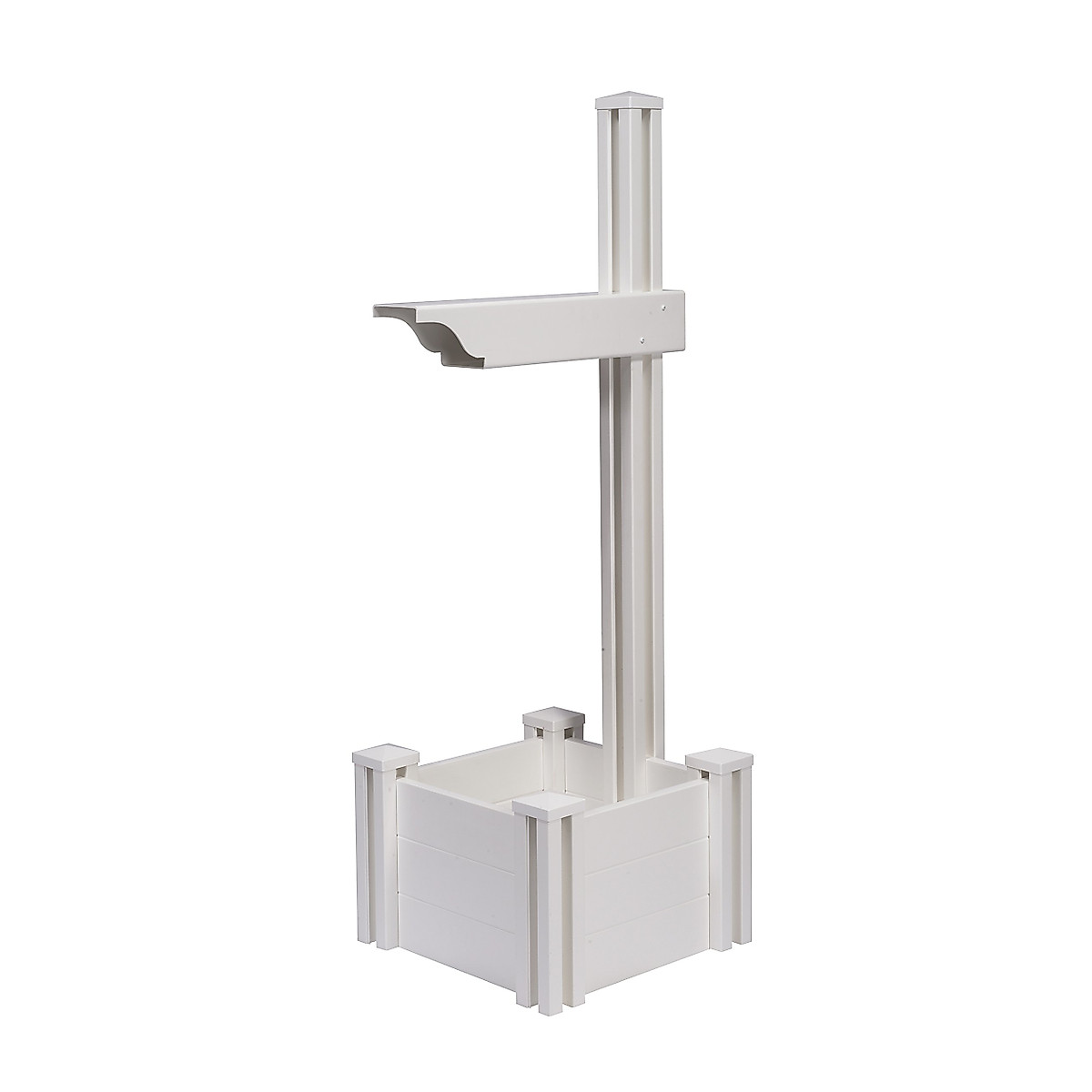 Zippity Outdoor Products ZP19027 Majestic Mailbox Post, White