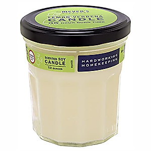 Mrs. Meyer's Clean Day Scented Soy Candle, Lemon Verbena Scent, 7.2 ounce candle (Pack of 2)