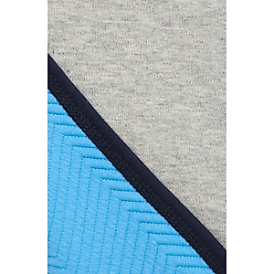 Jordan Baby Boy AJ11 Elevated Bodysuit & Blanket 2 Piece Set (Grey Heather(556727-017)/Blue, 3 Months)