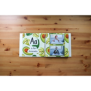 Baby Eats The Alphabet Scrapbook | First Foods Memory Book | Baby-Led Weaning Journal | Gender Neutral Baby Keepsake Album | Baby-Led Weaning Feeding Photo Book