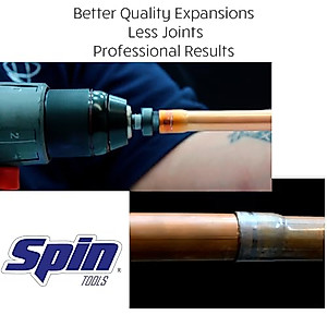 Spin P3000 3-Piece Drill Bit Swaging Set for Plumbing, 1/2, 3/4, 1-Inch