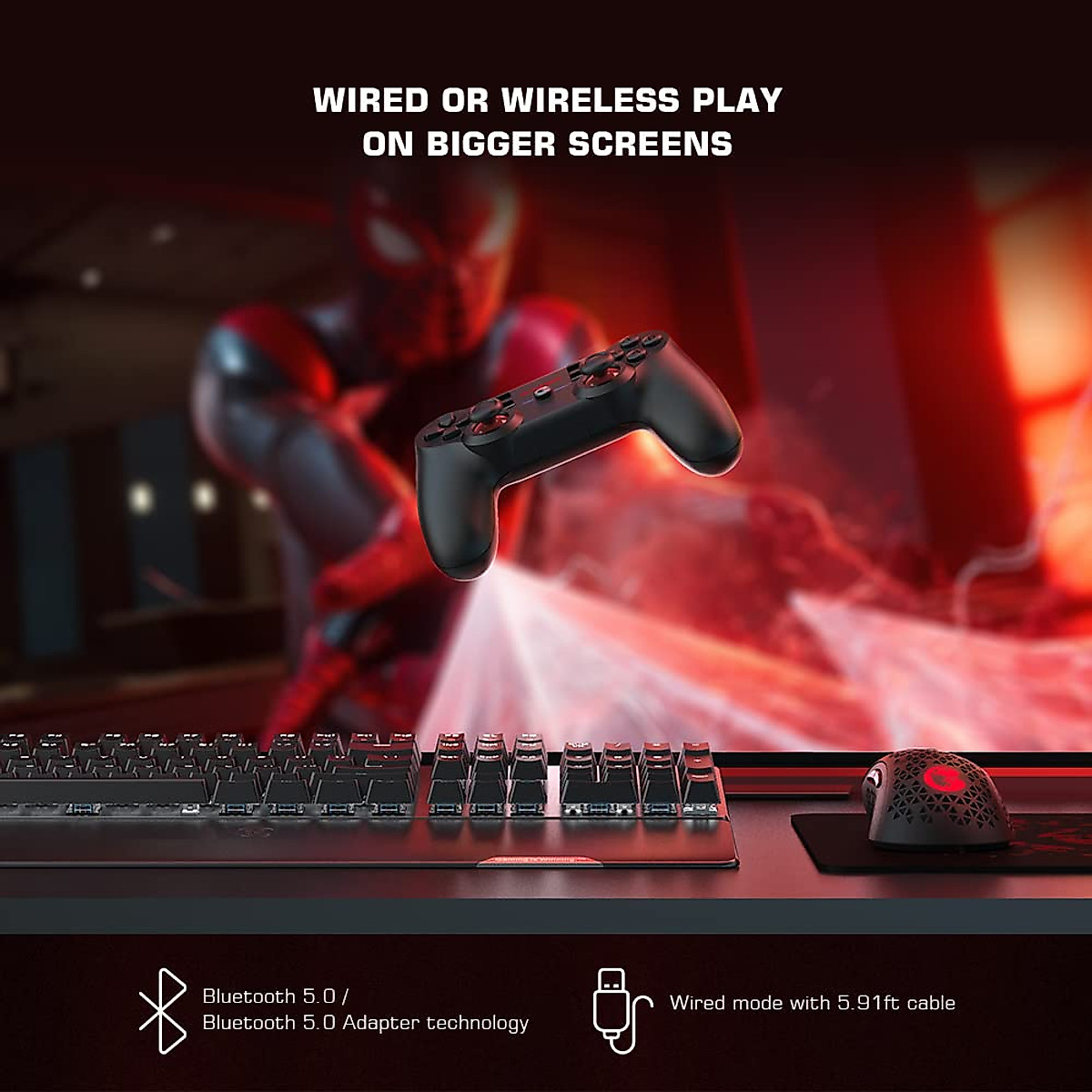 GameSir T3s Wireless Gaming Controller for Windows PC, Android TV Box, iOS & Android