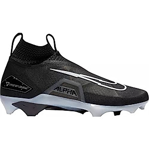 Nike Alpha Menace Elite 3"Black/White/Iron Grey Mens Football Cleat. SZ 11