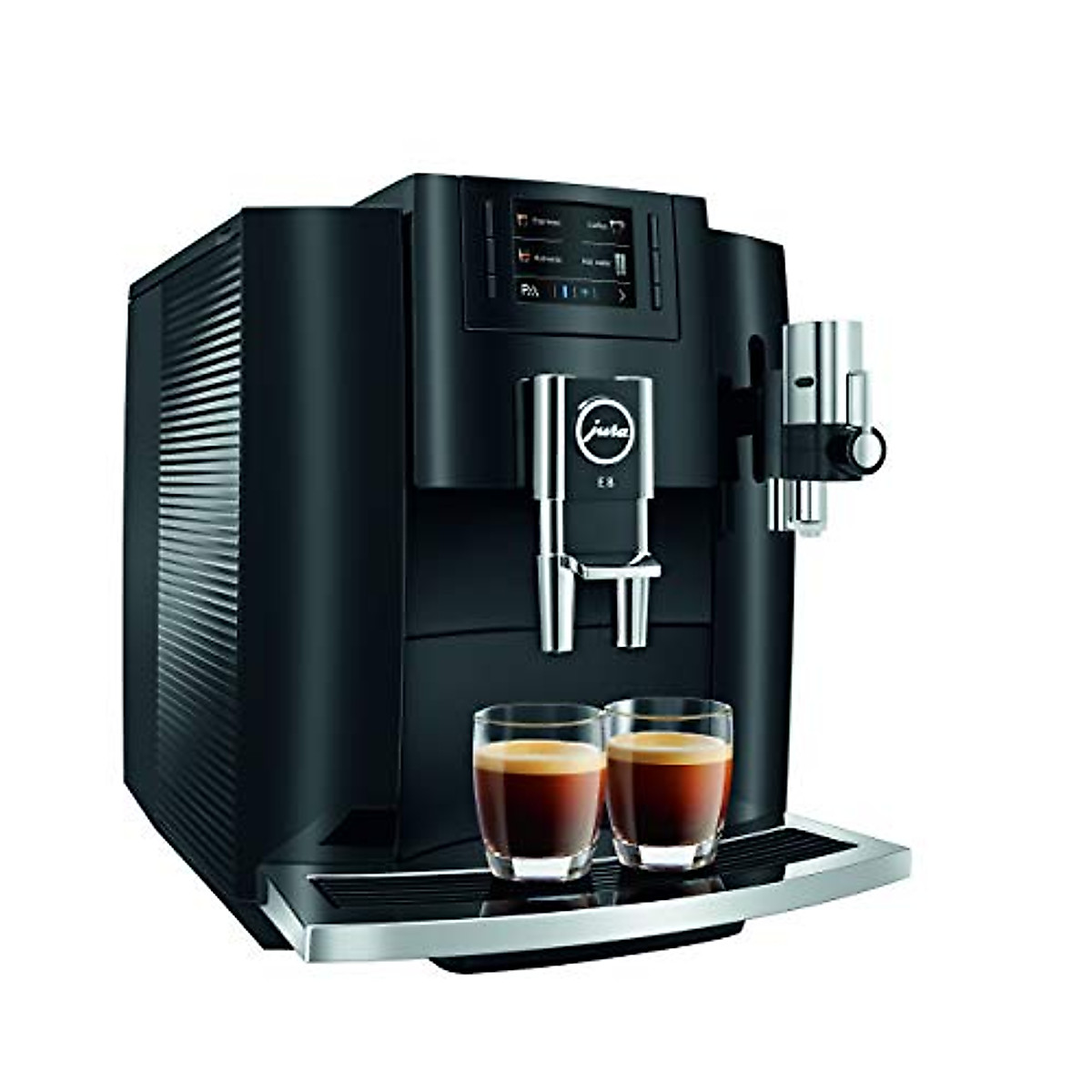 Jura E8 (NAA) 4th Gen Automatic Coffee Machine (Piano Black)